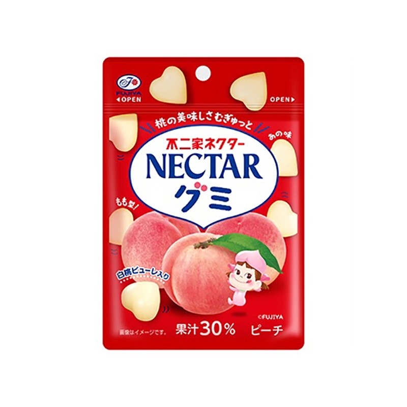 Get FUJIYA NECTAR Fruit Gummy Candy Peach Flavor 48g Delivered | Weee ...