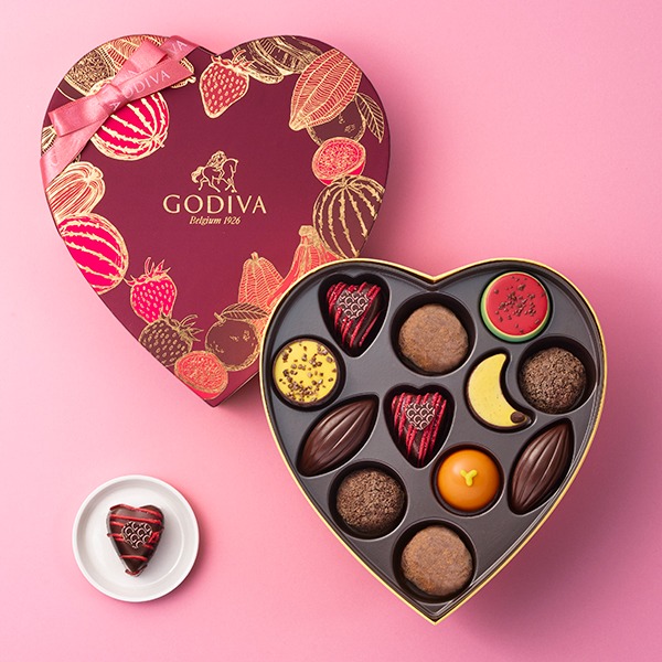 Get GODIVA 2024 Valentine Limited Frutis Basket Selection 12 pcs Delivered | Weee! Asian Market