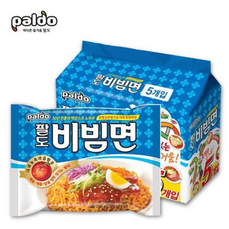 Get NOODLE SJ Seojin Paldo bibim noodles (130g x 5pieces) Delivered ...