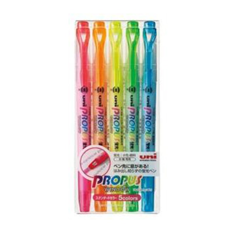 Get Mitsubishi Mitsubishi pencil fluorescent pen propus simple 5 color ...