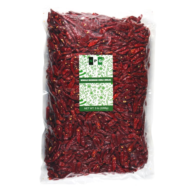 Get NPG Sichuan Dried Chili Peppers, Mild Hot 5 LB Delivered | Weee ...