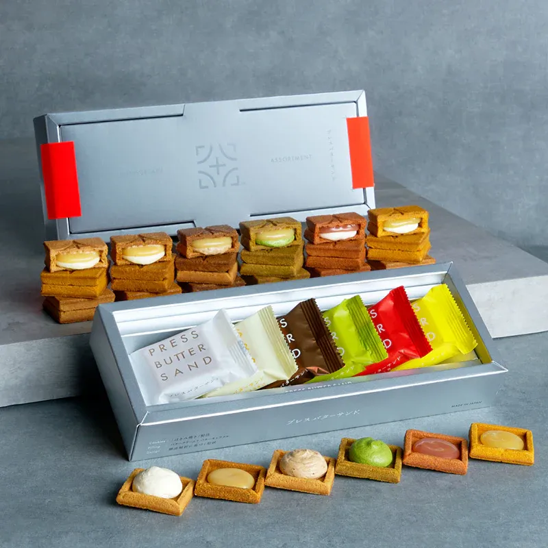 Get Japan Tokyo Station PRESS BUTTER SAND Assortment Sandwich cookies 6 ...