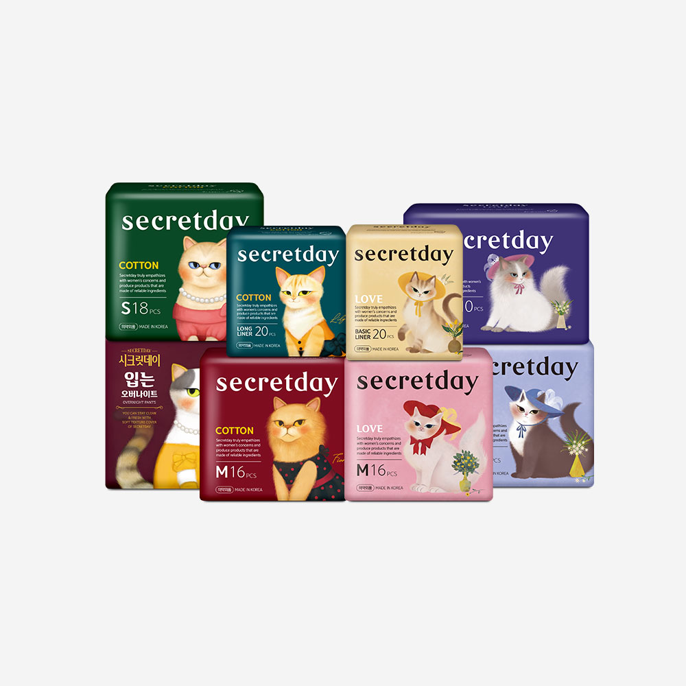 Get Korea Direct - SECRETDAY Cotton Sanitary Pad Delivered | Weee ...