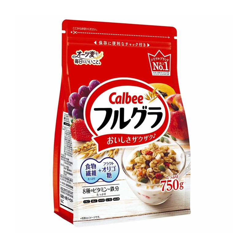 Get Calbee Oatmeal Fruit & Nut Cereal 750g Delivered | Weee! Asian Market
