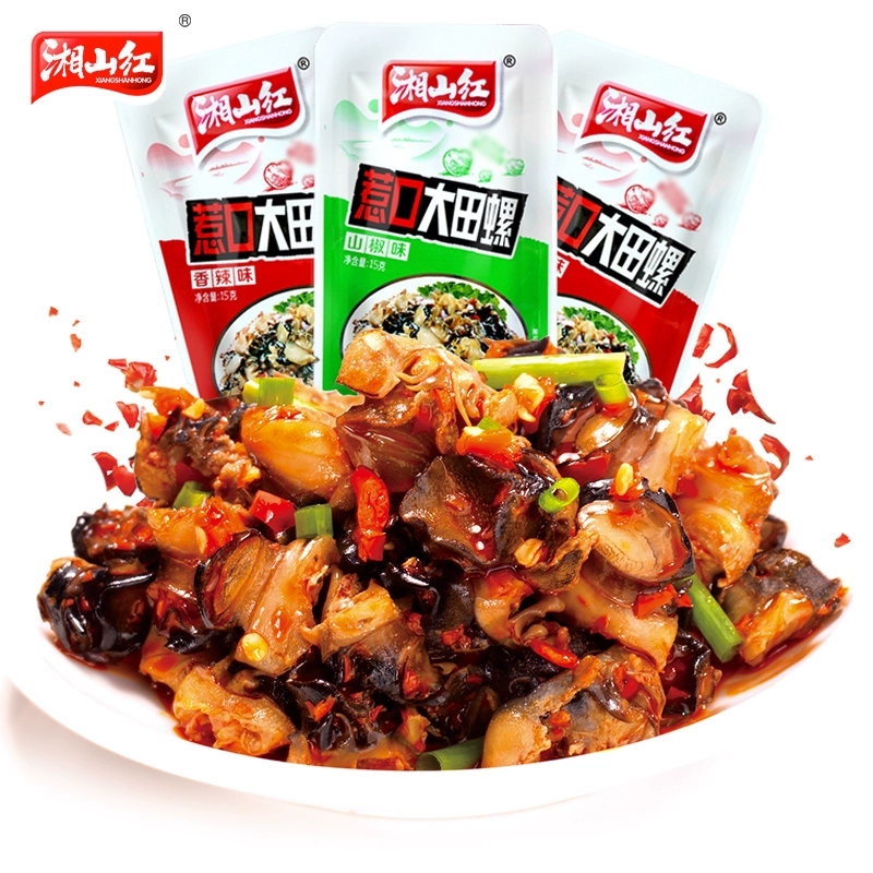 Get Xiangshan Red Snail Meat Spicy Conch Mixed Flavor 15g*20 bags Delivered | Weee! Asian Market