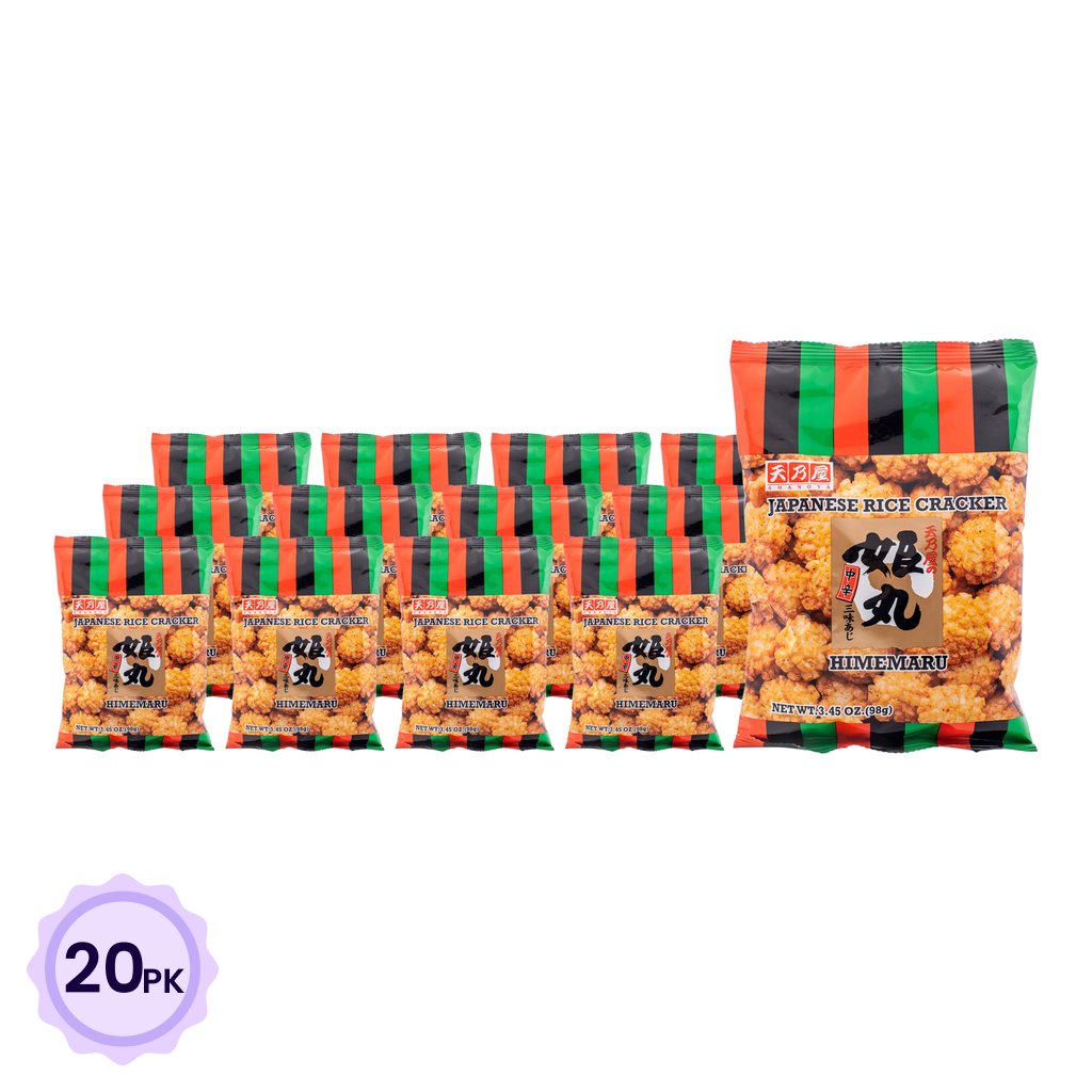 Get [Pack of 20] Amanoya Himemaru Rice Cracker 3.45 oz Delivered | Weee ...