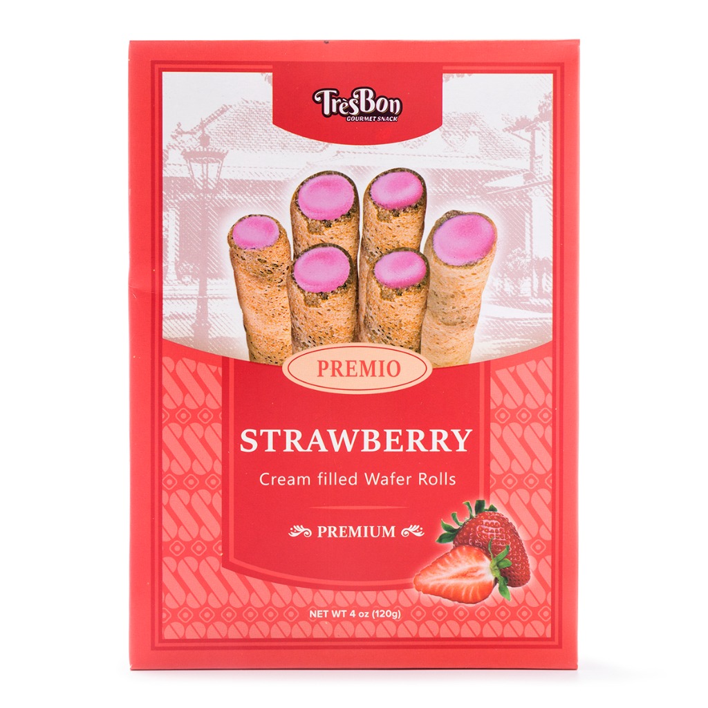 Get TresBon Premio Strawberry Cream Wafer Roll Delivered | Weee! Asian ...