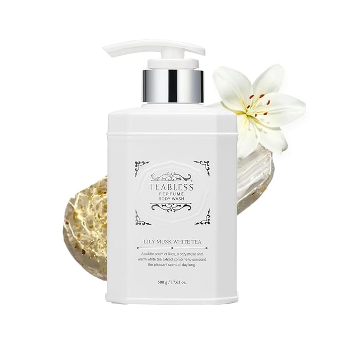 Get Perfume Body Wash Lily Musk White Tea Scent,soothe 17.6Fl Oz 500g ...