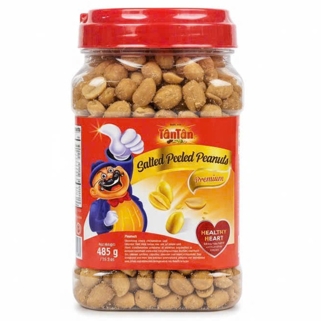 Get [Tan Tan] Salted Peanuts 485gr - Crunchy, Savory 1 count Delivered ...
