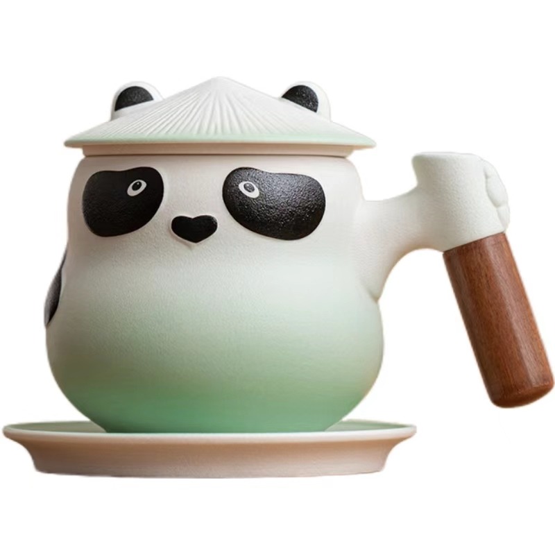 Get Kung Fu Panda Ceramic cup Gift box Tea tea cup with lid - Gradient ...