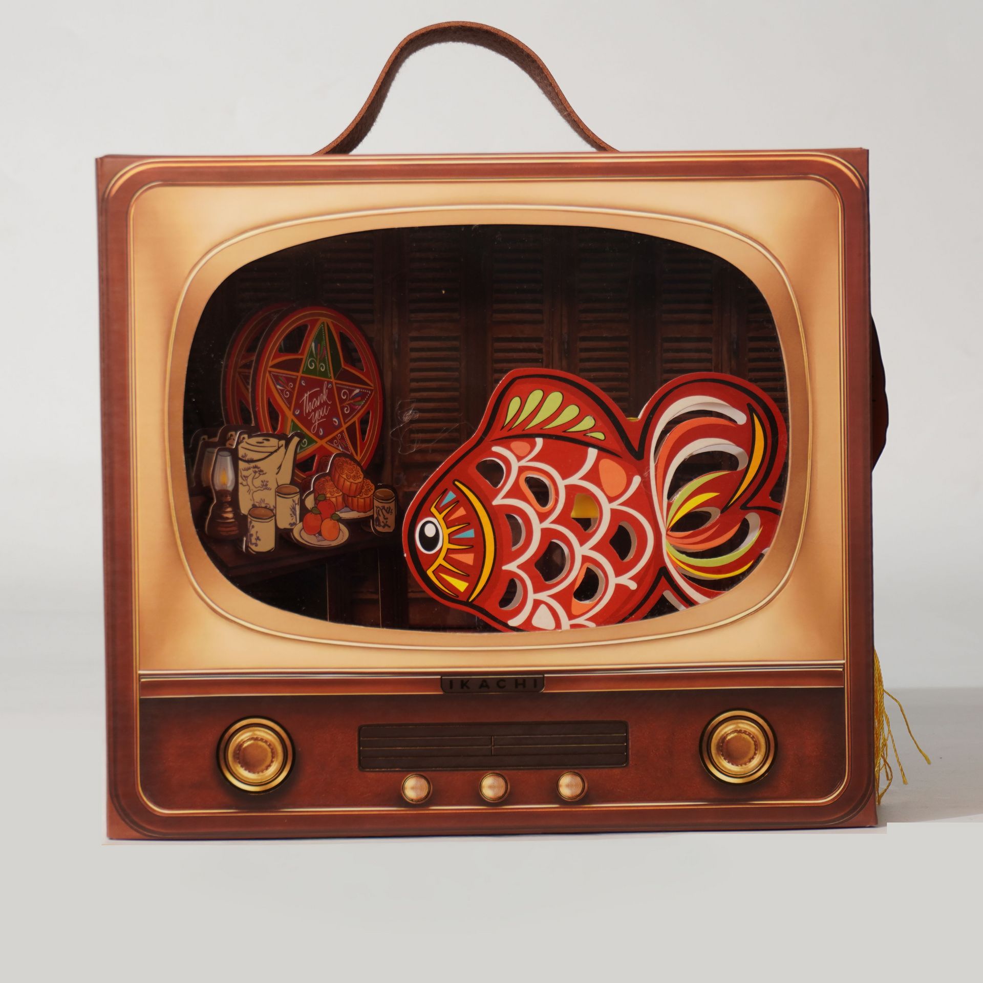 Get Ikachi Fish Mini Green Memory TV Mooncake Set Delivered | Weee ...