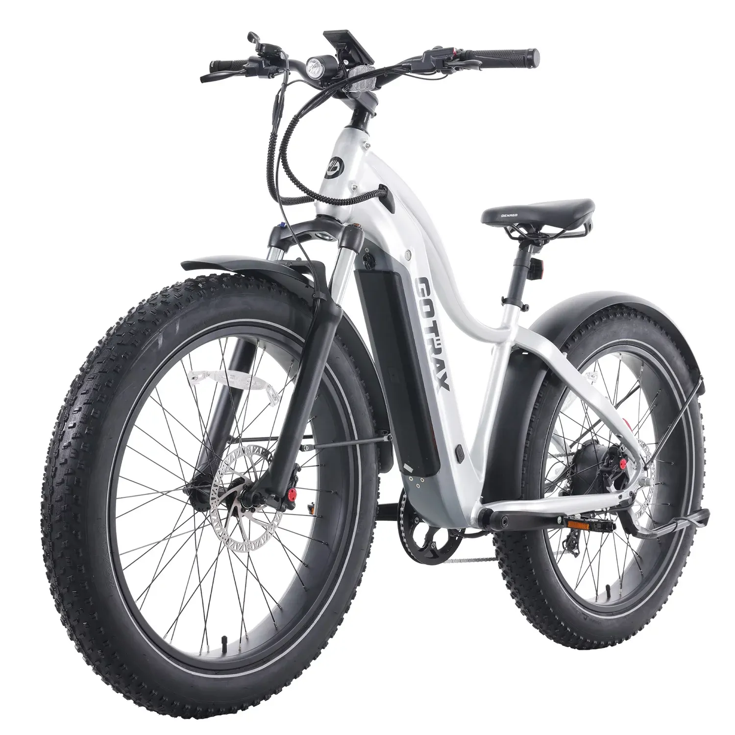 GOTRAX Tundra Electric Bike for Adults, 750W 48V 26", 20MPH, Silver ...