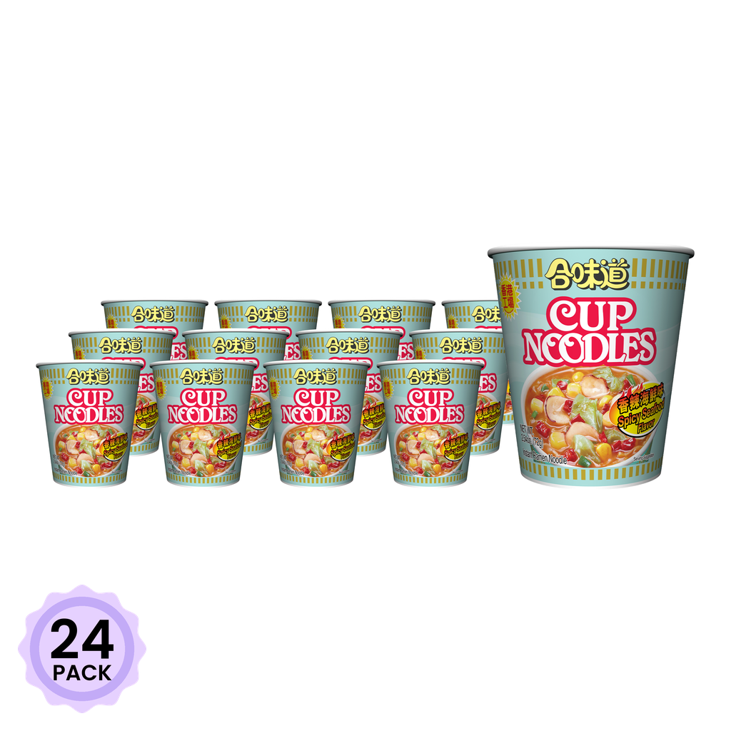 Get Nissin Cup Noodles, Spicy Seafood Flavor 2.57 oz*24 pack Delivered ...