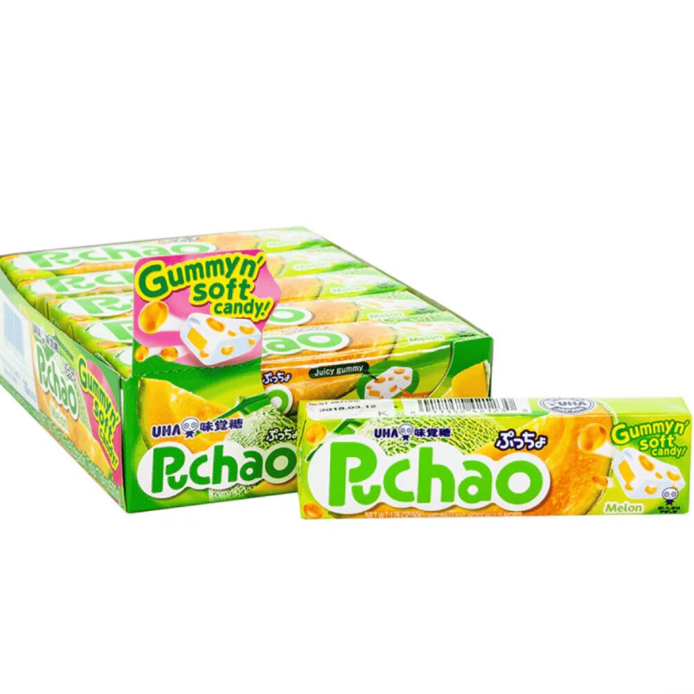 Get Puchao Chewy Gummy Candy - Melon: 10-Piece Box Delivered | Weee ...
