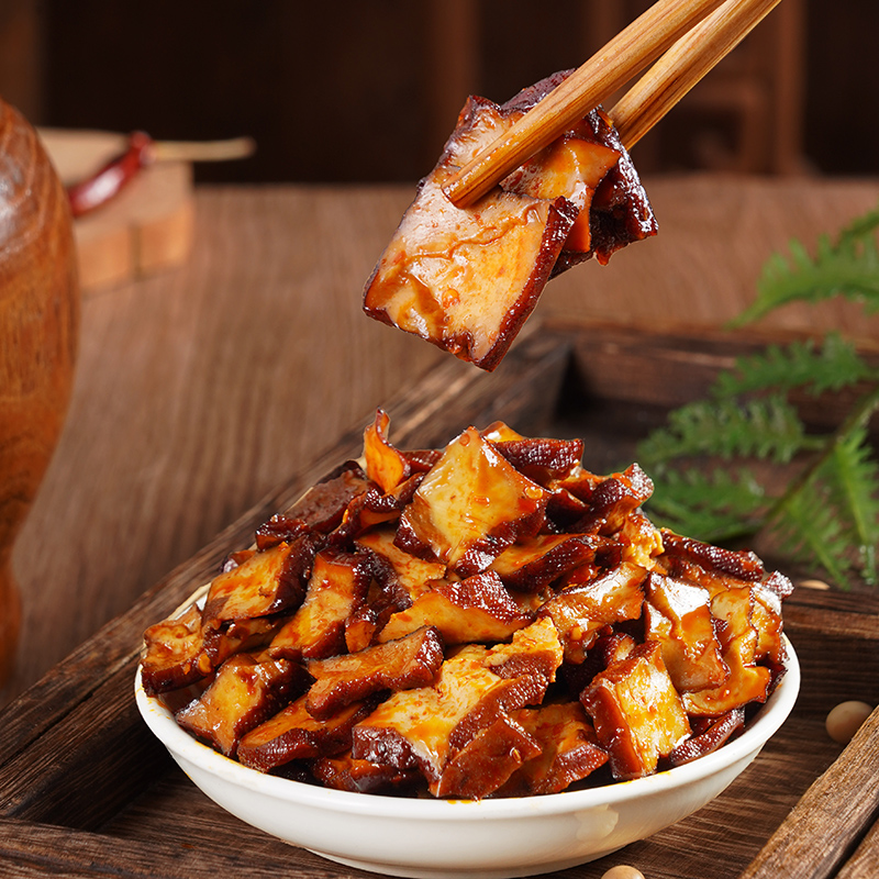 张飞柴火豆干豆腐干辣条香辣味250g*1袋 - Weee!