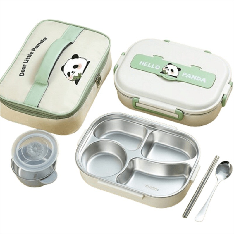 Get 304 Stainless Steel Insulated Divided Lunch Box 5 Delivered | Weee ...