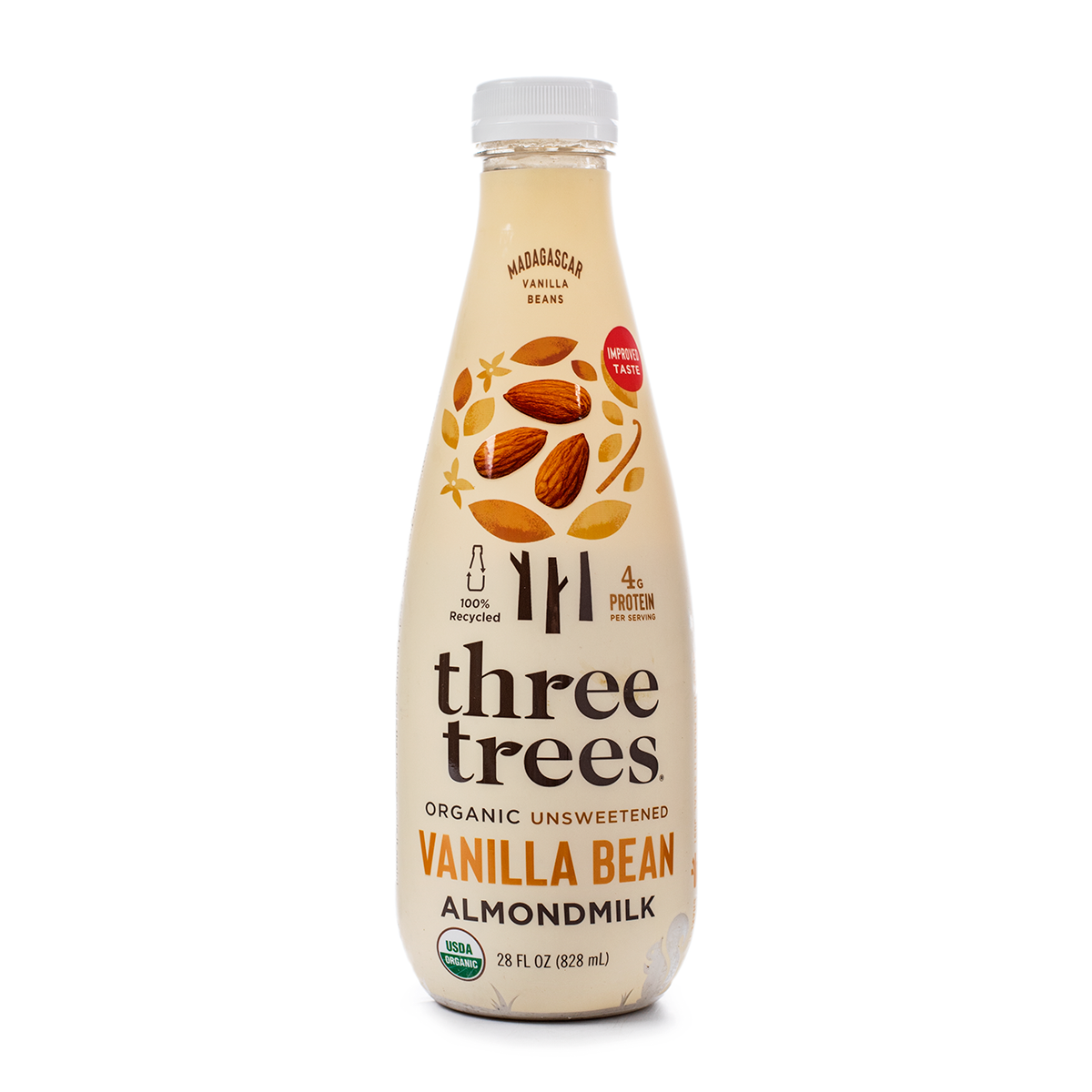 Get Three Trees Organic Vanilla Bean Unsweetened Almond Milk Delivered ...