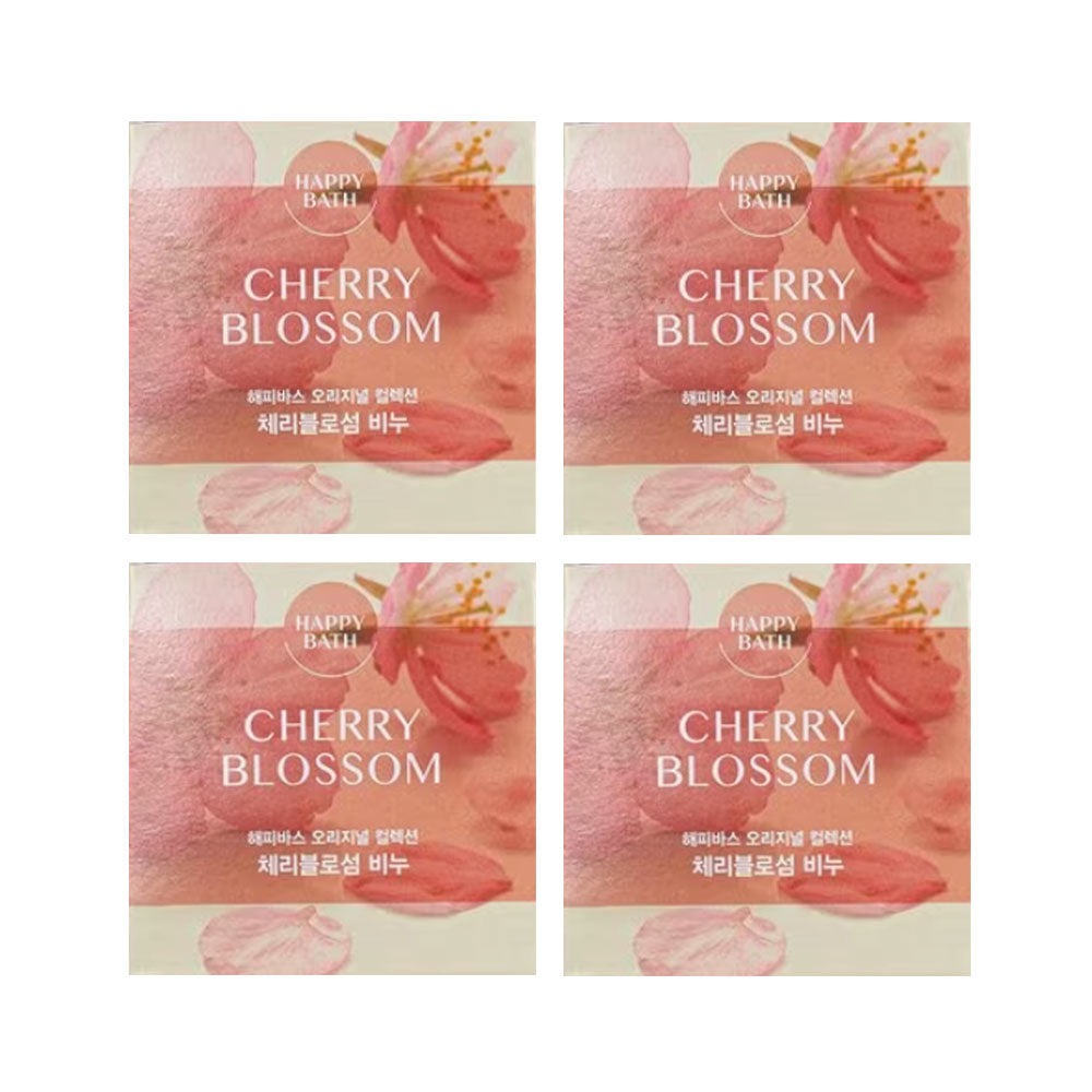 Get HAPPY BATH Original Collection Cherry Blossom Soap 90g x 4p Delivered | Weee! Asian Market