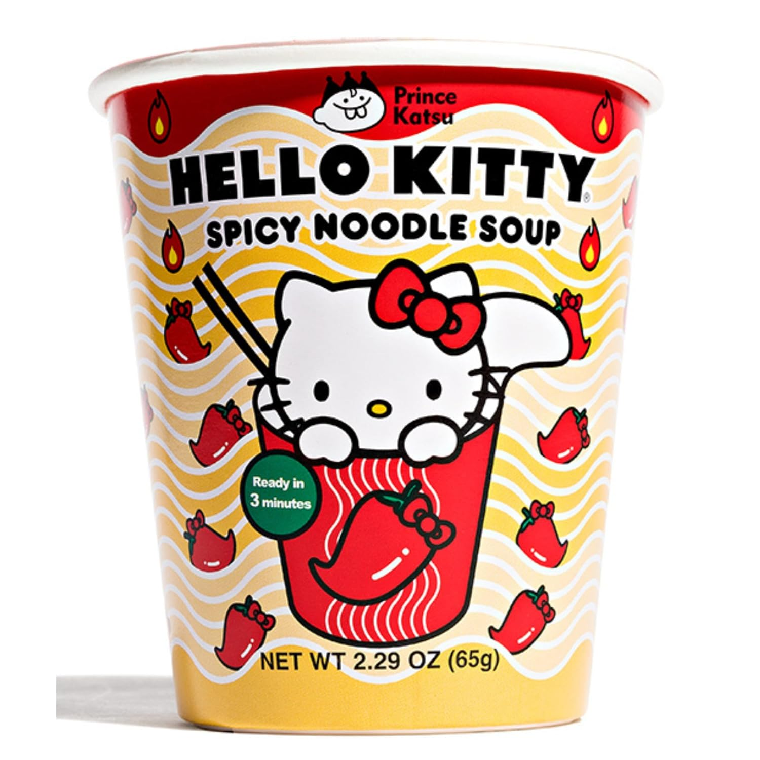 Get Prince Katsu Hello Kitty Instant Ramen Noodle Cup Spicy Flavor 1 ...