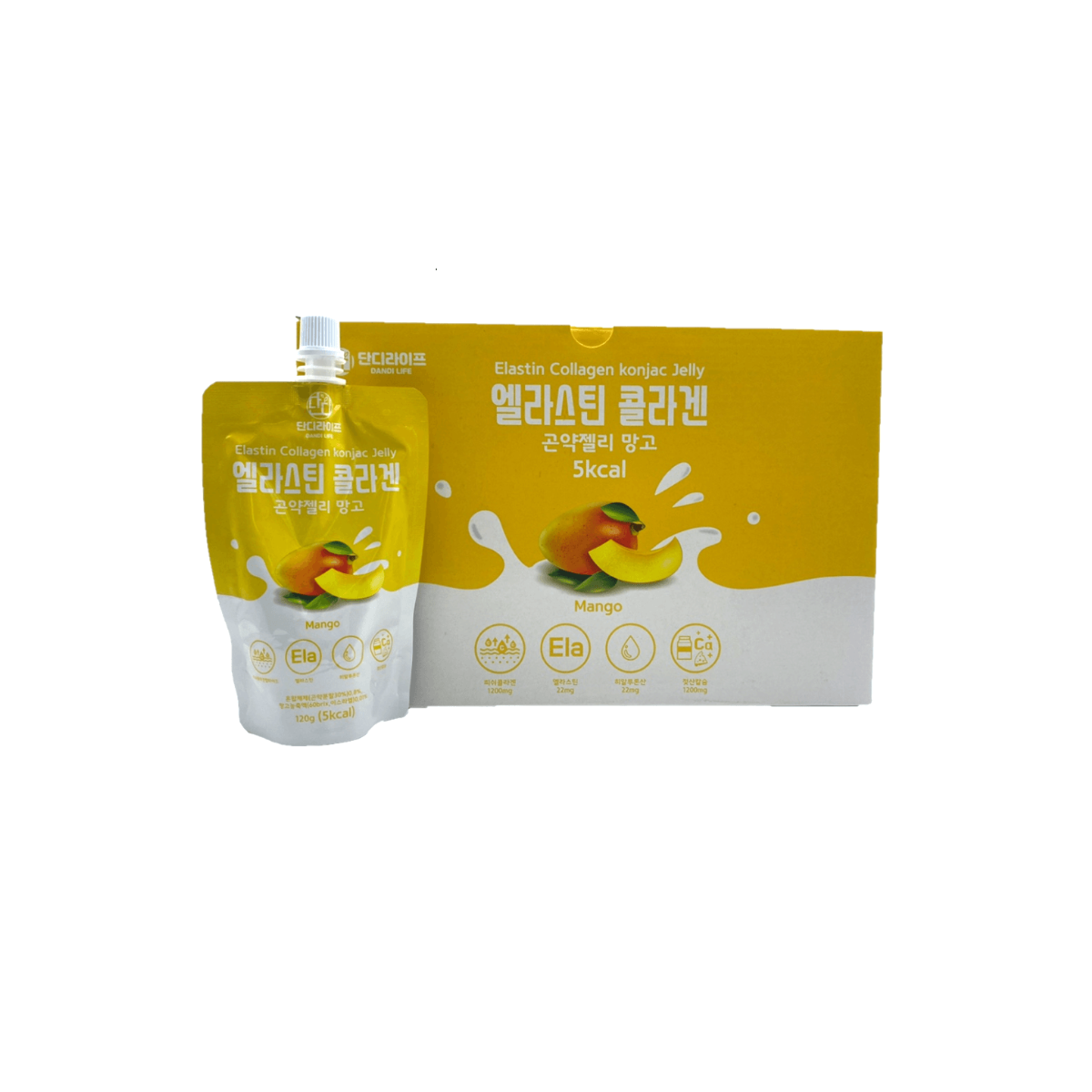 DANDI LIFE Low-Calorie Great Taste and Texture Collagen Konjac Jelly ...