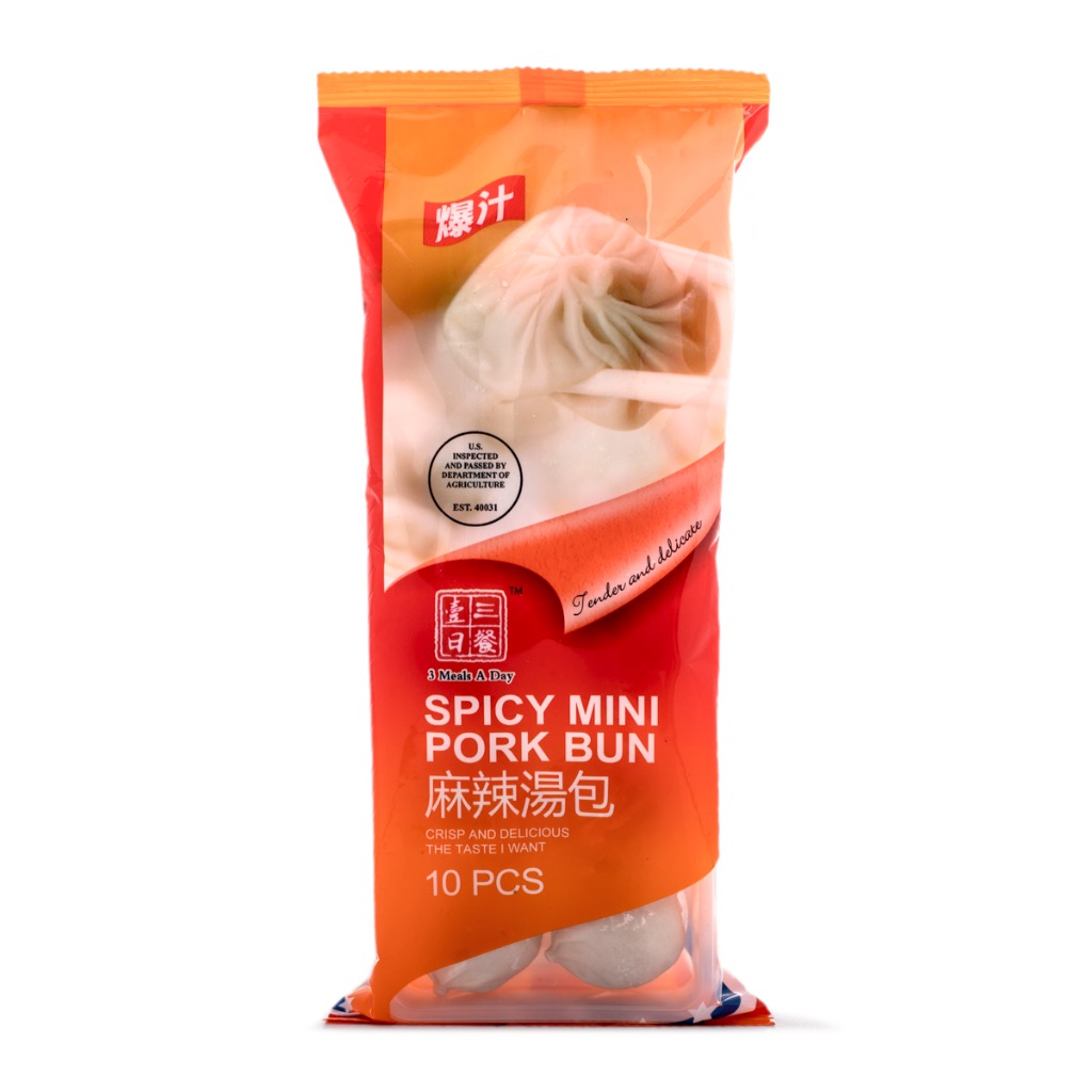 Get Three Meals a Day Spicy Mini Pork Soup Bun 10pc, Frozen Delivered ...