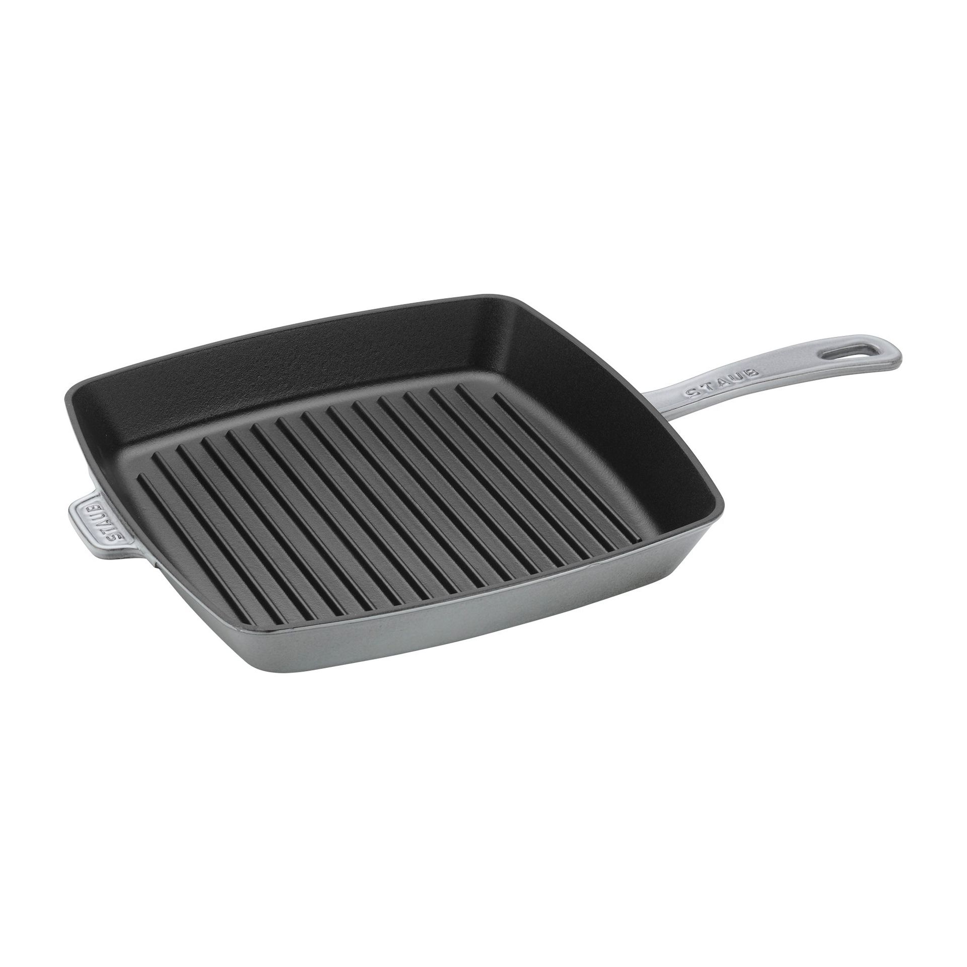 Get STAUB Cast Iron 12-inch Square Grill Pan 12-inch / Graphite Grey ...