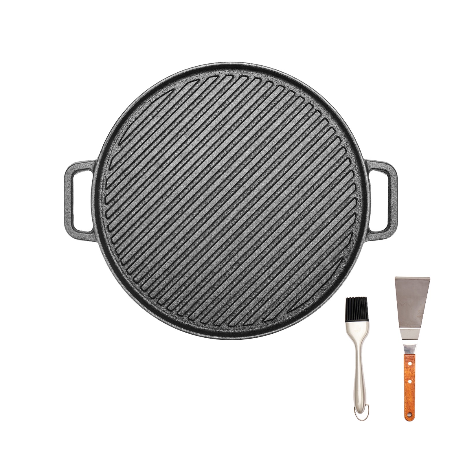 Get 30CM Double-Sided Steak Grill Pan Set 1 count Delivered | Weee ...