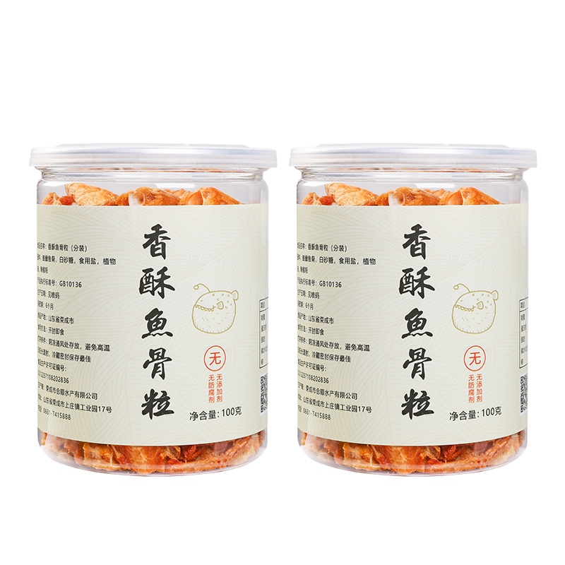 Get Crispy fish bone snacks 100g*2 bottles Delivered | Weee! Asian Market
