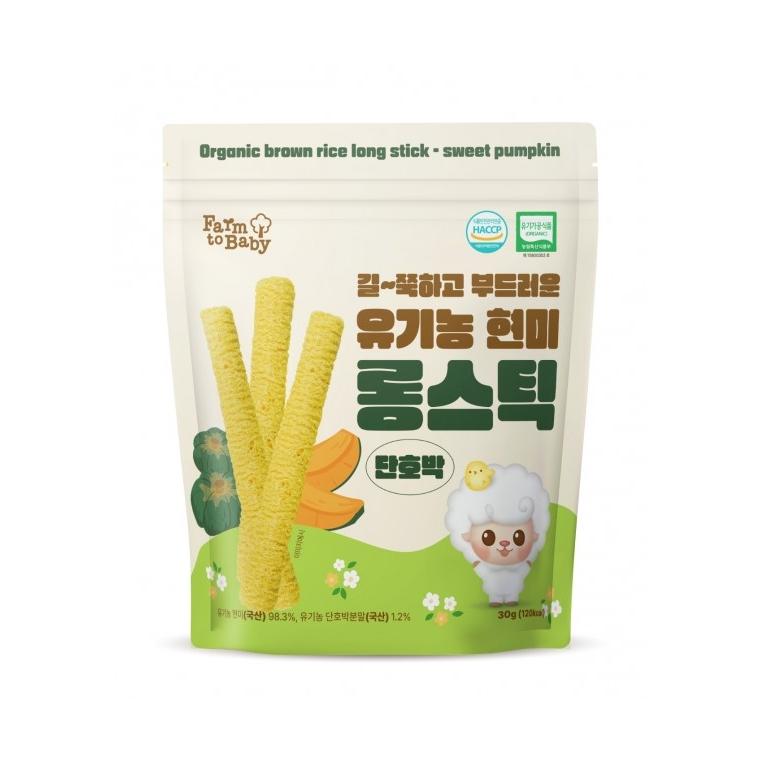 Get [Korea Direct] [Farm to Baby] Pure Organic Brown Rice Long Stick ...