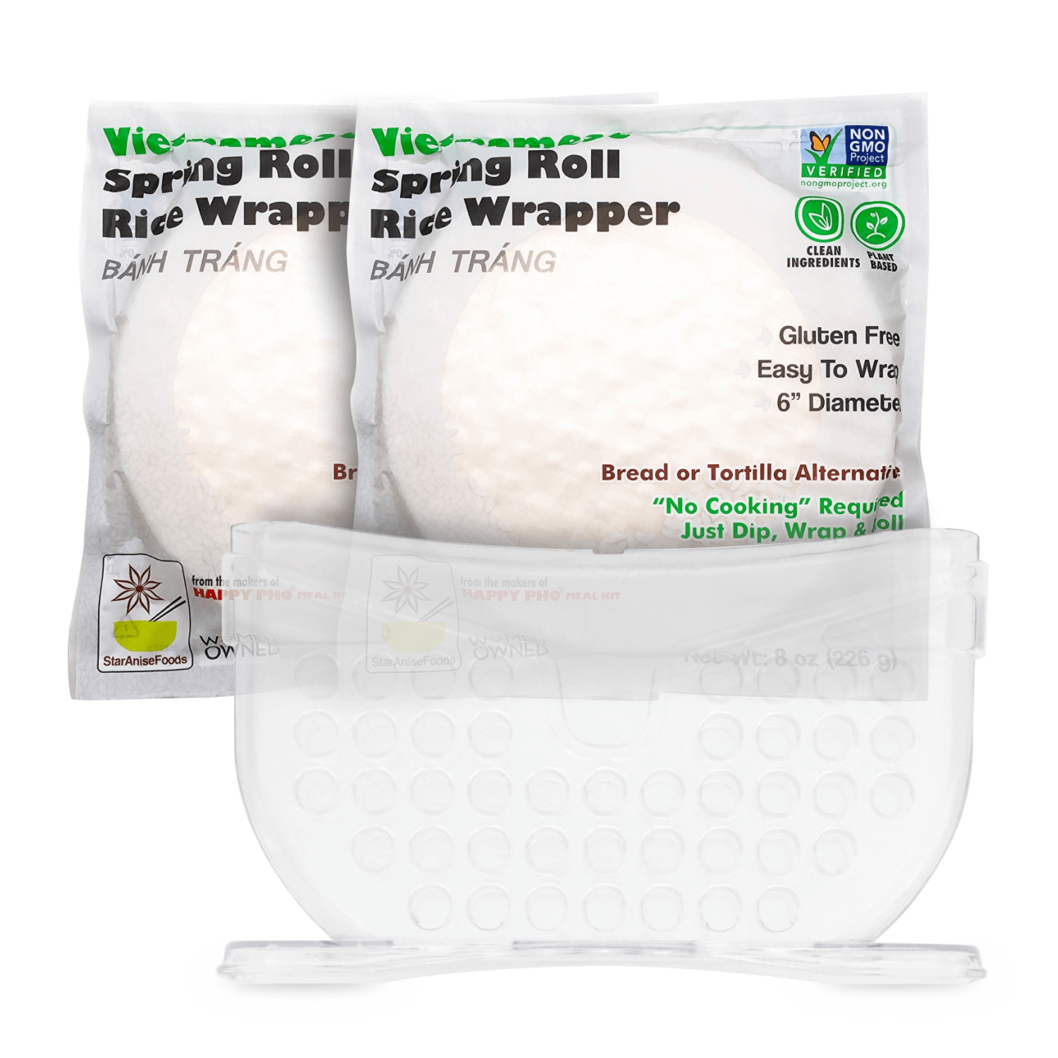 Get Spring Roll Rice Wrapper (Pack of 2) with Water Bowl Delivered ...
