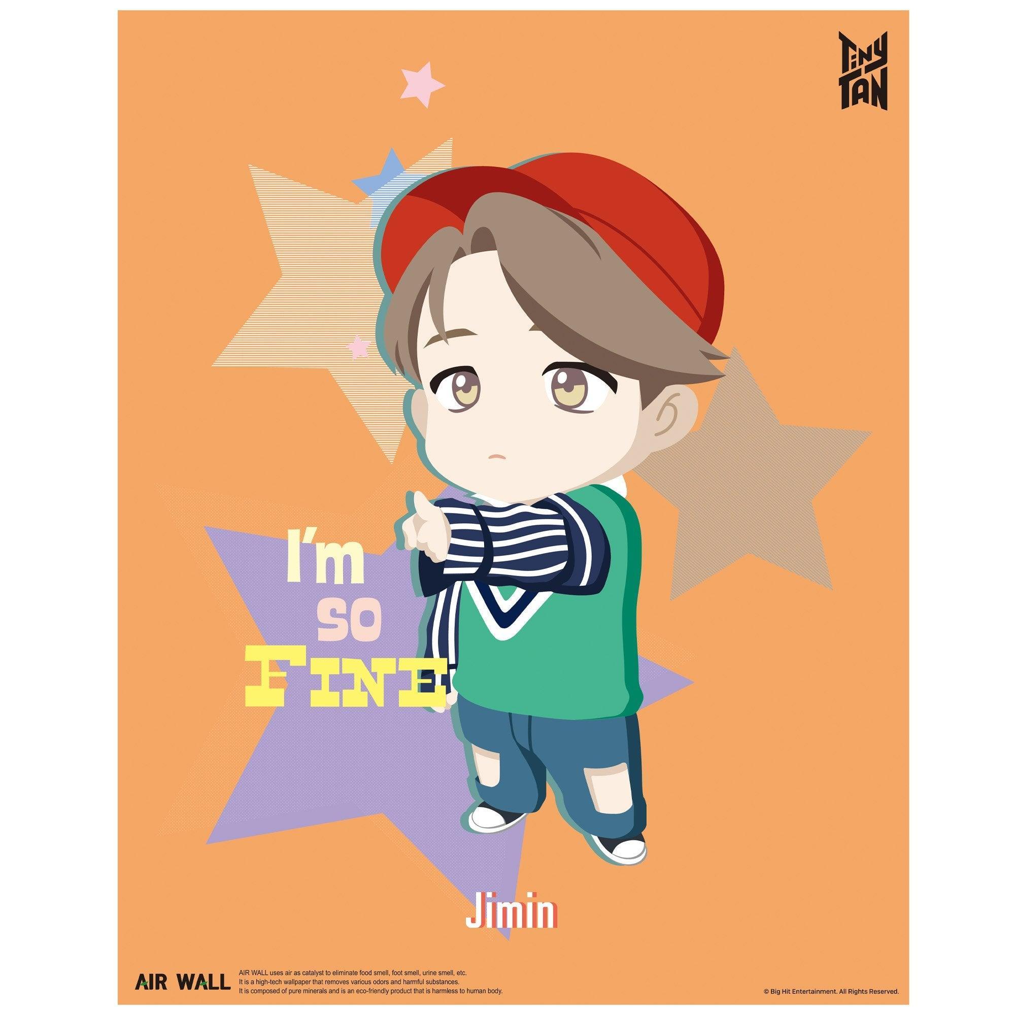 Get BTS TinyTAN Jimin - IDOL Air Wall Poster【Official Licensed ...