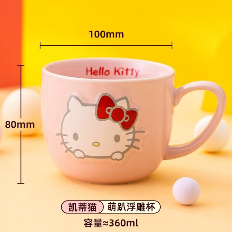 Get Sanrio Ceramic Mug Cute Milk Breakfast Cup-Hello Kitty Delivered ...