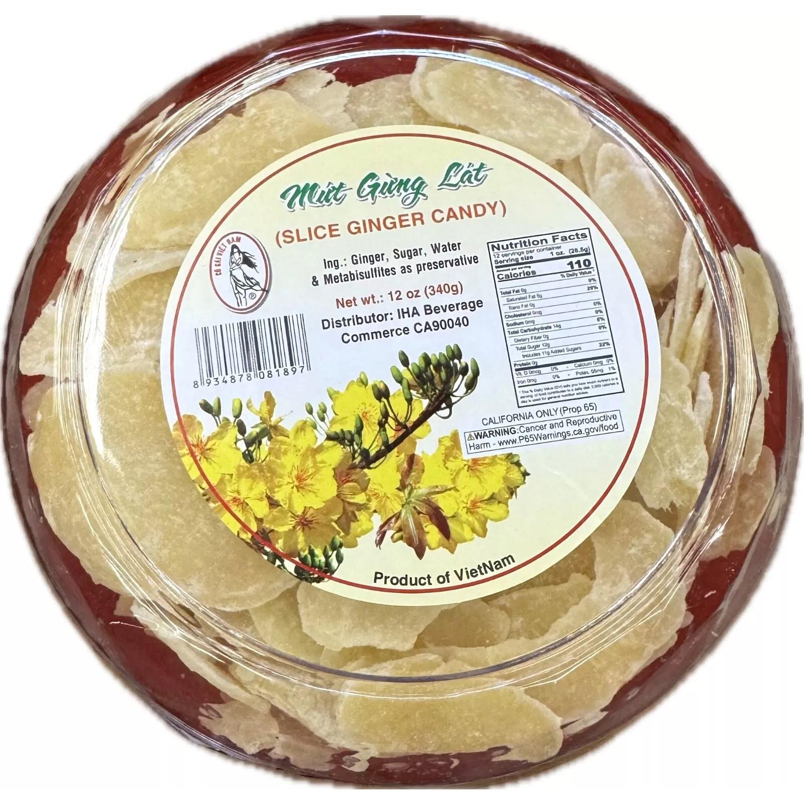 Get Vietnamese Girl Slice Ginger Candy 12oz Delivered | Weee! Asian Market
