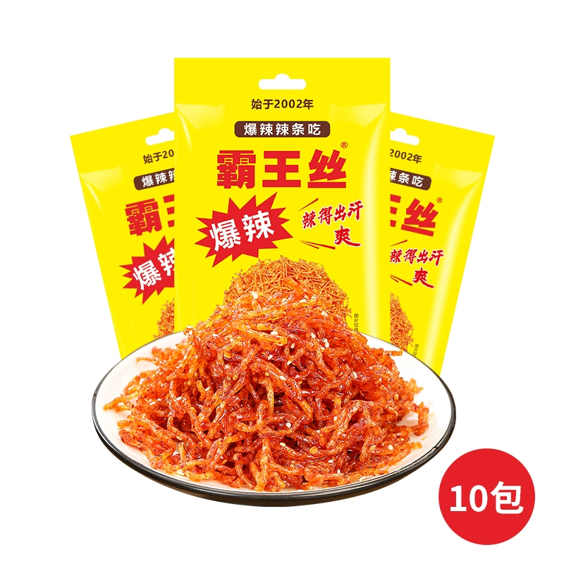 Get Bawang silk spicy strips 10 packs of spicy 180g 180 g Delivered | Weee! Asian Market