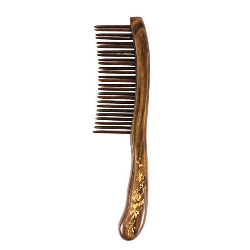 Tan Mujiang Chanate Tooth-inserted Hair Comb - Weee!