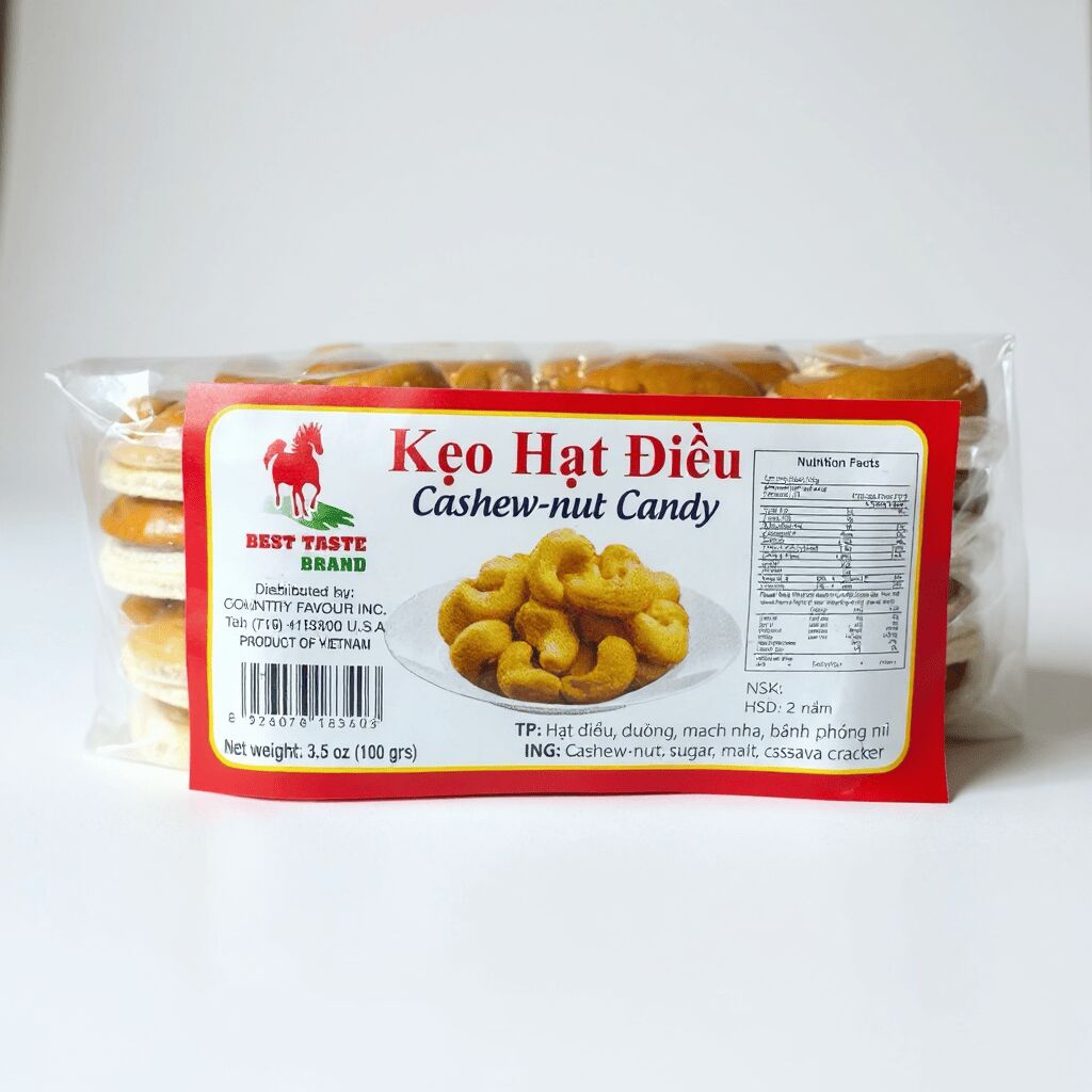 Cashew nut Candy/ Keo Hat Dieu 3.5 oz 100 g - Weee!