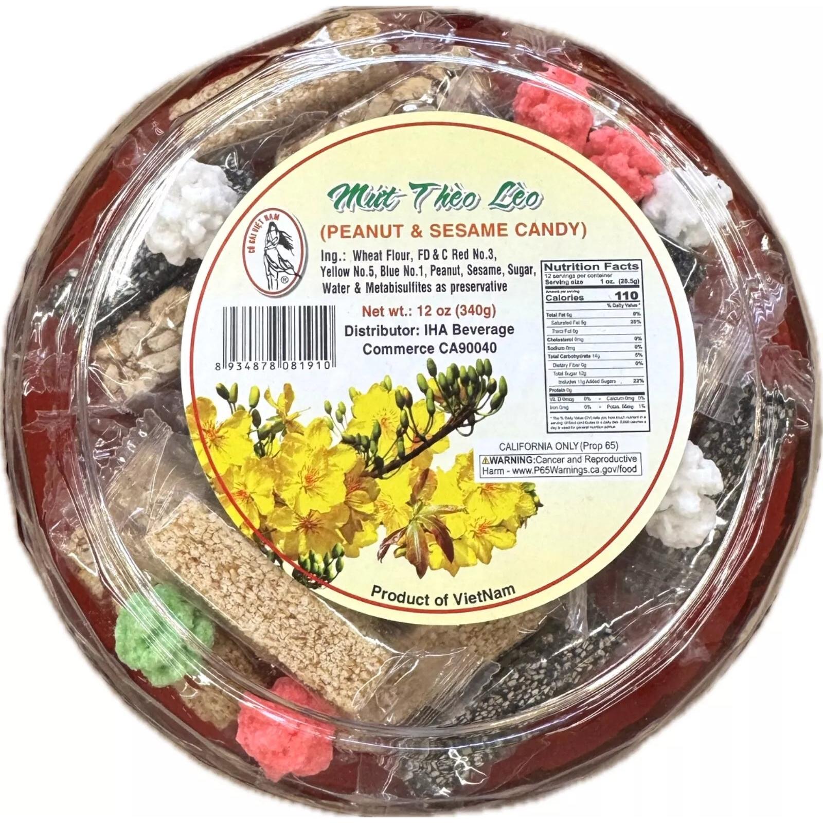 Get Vietnamese Girl Peanut & Sesame Candy 12oz Delivered | Weee! Asian ...