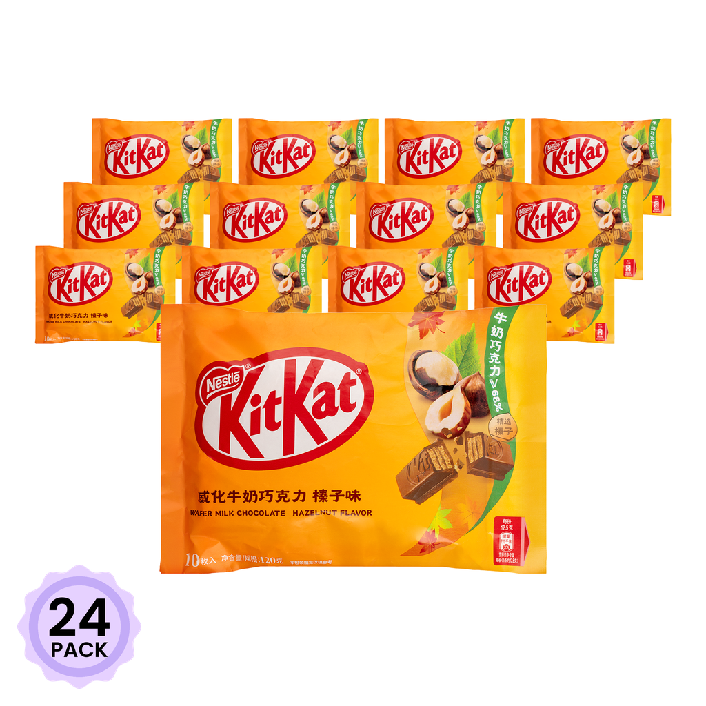 Get KitKat Wafer Milk Chocolate (Hazelnut Flavor) 120 g*24 pack ...