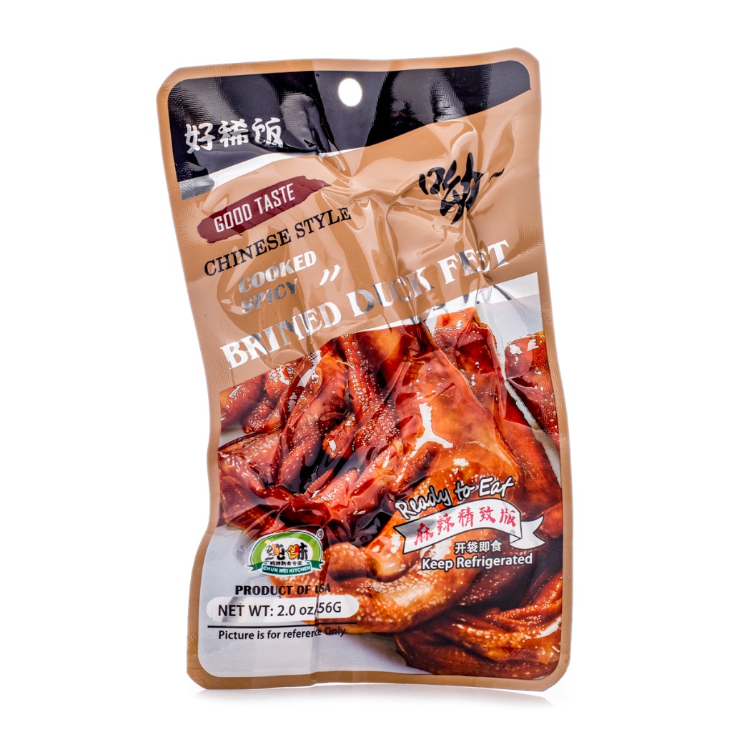 Get Chunwei Spicy Brined Duck Feet, Frozen Delivered | Weee! Asian Market