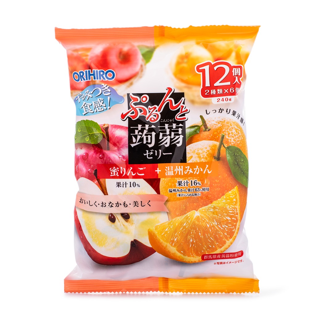 Get Orihiro Jelly Apple and Orange Flavors 12pcs Delivered | Weee ...