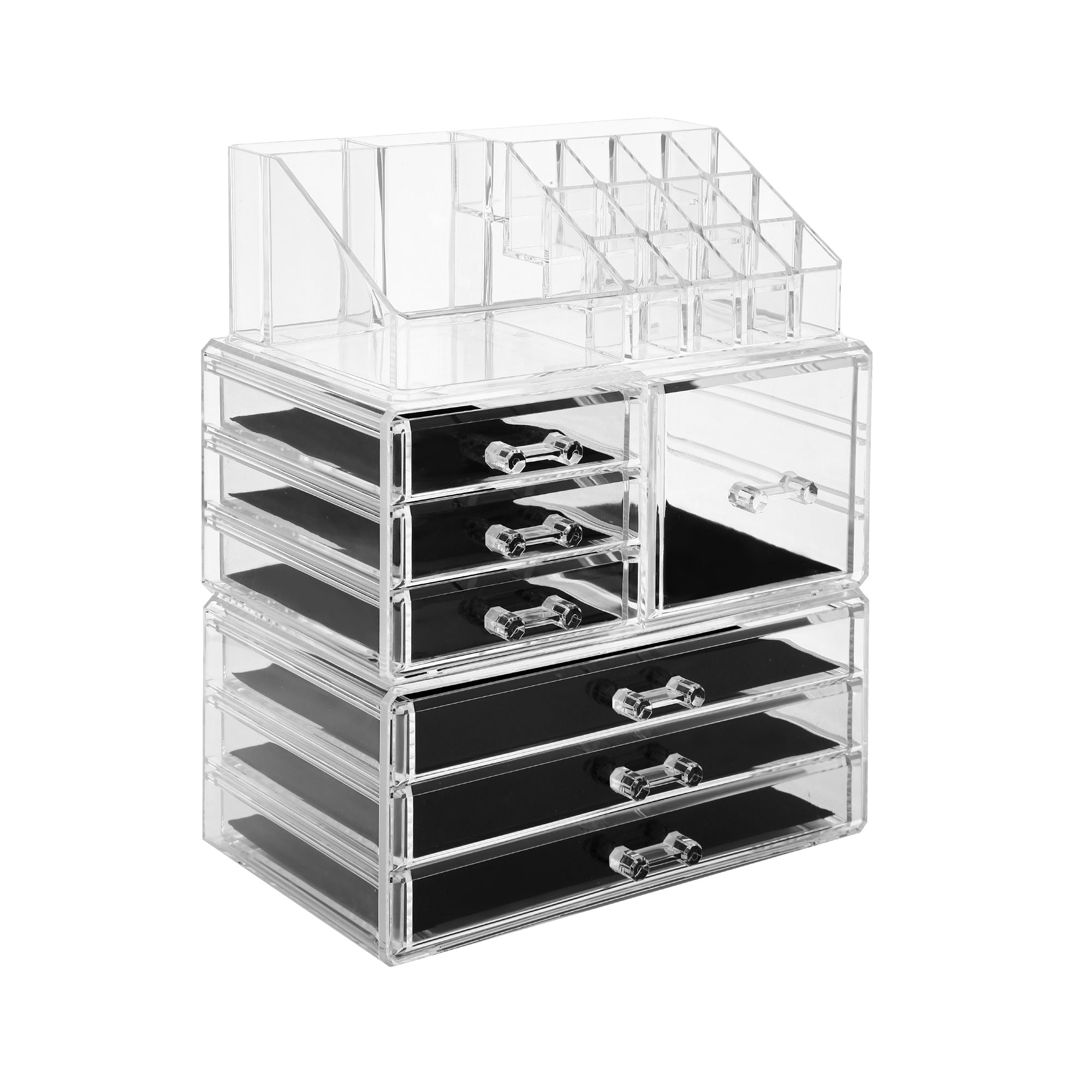 Get [tgc] 3 Layers Acrylic Cosmetic Storage Box With 7 Drawers12 4