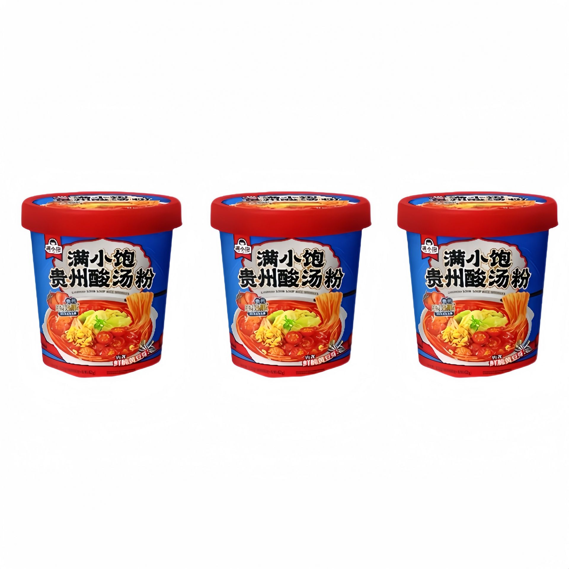 Get Man Xiao Bao Guizhou Sour Soup Noodles and Spicy Noodles 122g*3 pieces Delivered | Weee ...