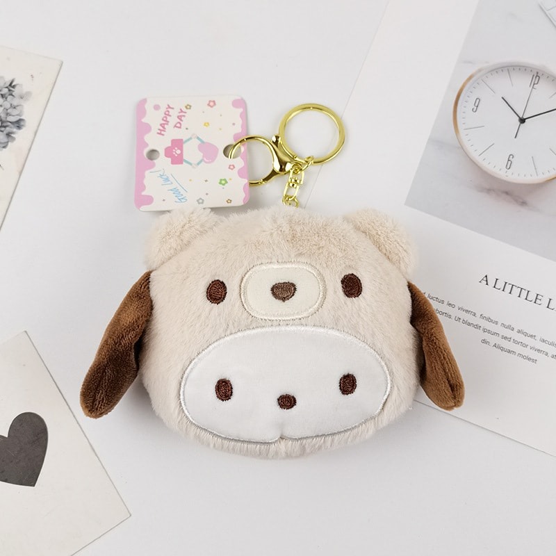 Get Sanrio Cute Teddy Bear Plush Coin Purse Student Wallet Organizer ...