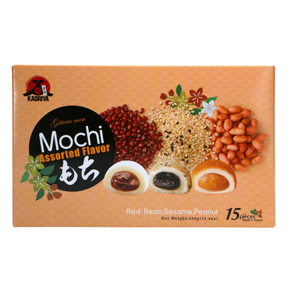 Get Kaoriya Mixed Mochi - Red Bean, Sesame, Peanut 450g Delivered | Weee! Asian Market