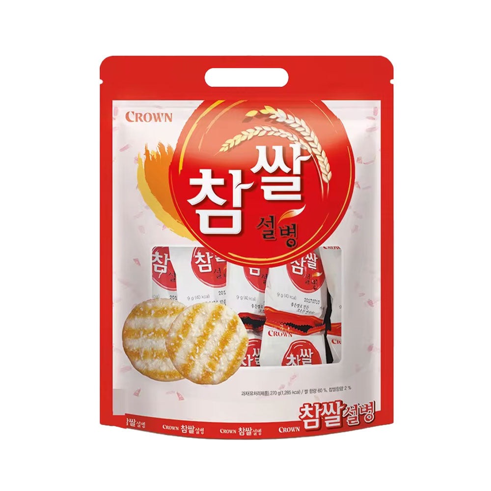 Get Crown Cham Rice Pop Crispy Cracker (Seol-byung) Delivered | Weee ...