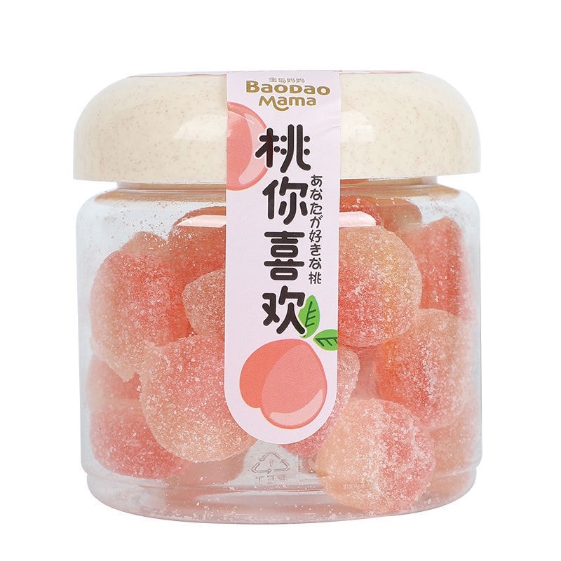 Get Fruit Juice Gummy Candy Chewy Refreshing Snack 218g Peach Flavor ...