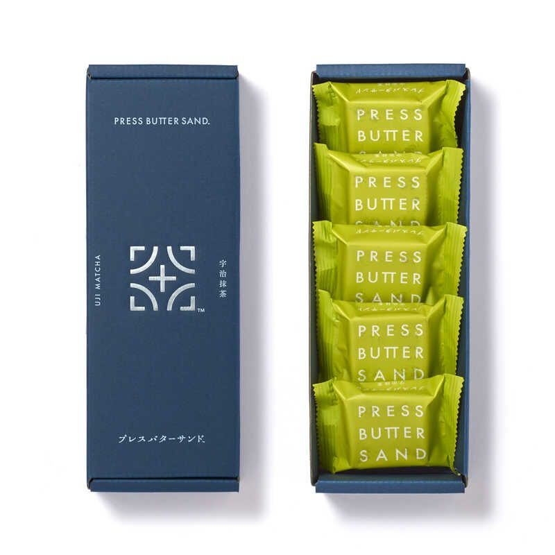 Get press butter sand Uji Matcha Cream Sandwich Cookies 5pcs Delivered ...
