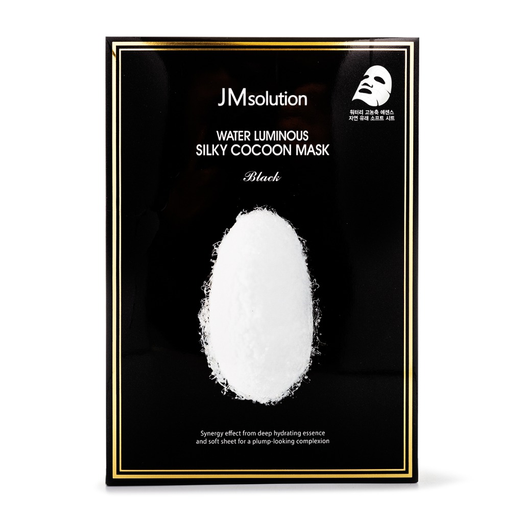 Get JM Solution Water Luminous Silky Cocoon Mask Black 10sheets ...