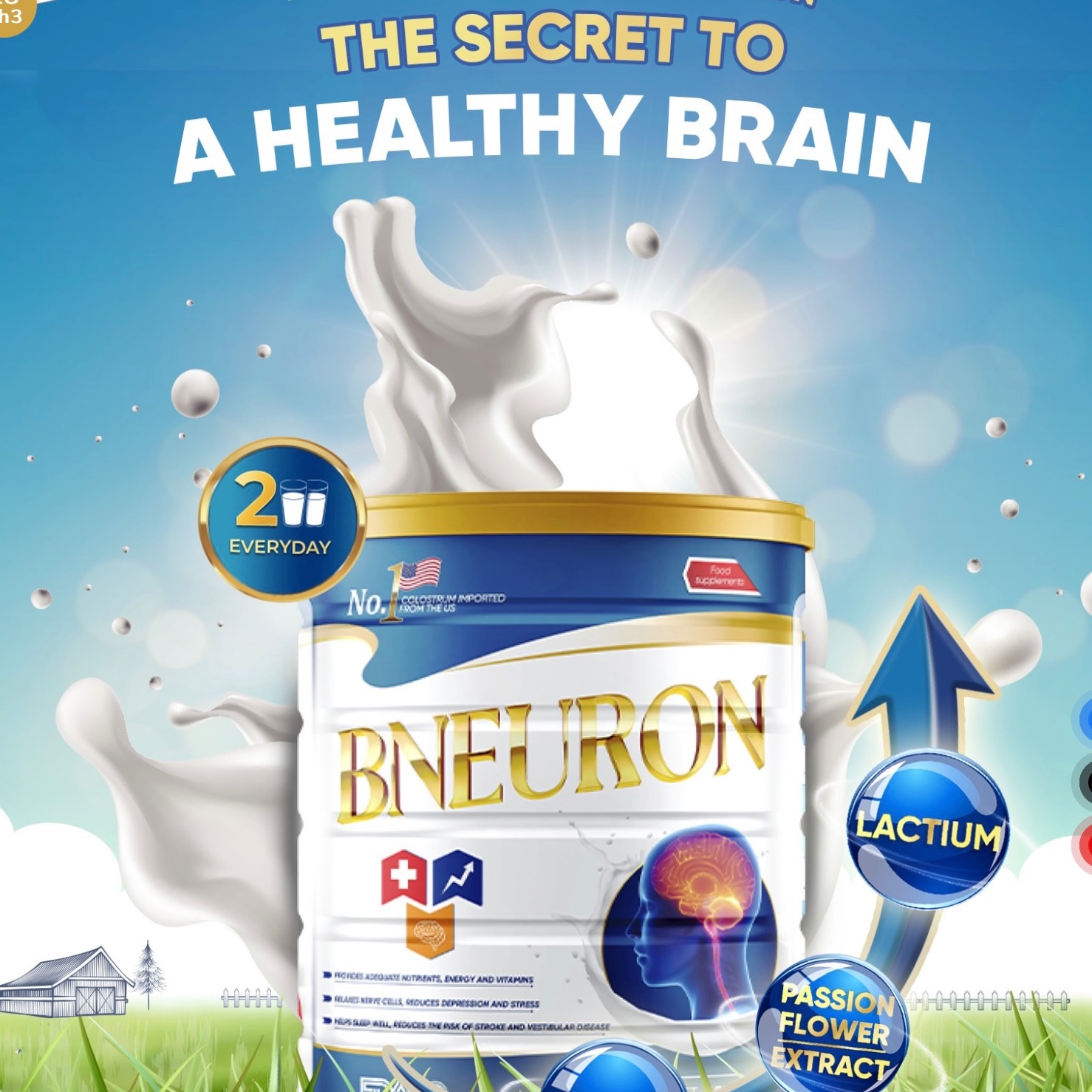 Get Bneuron Milk Powder Support sleeping and prevention vestibular ...