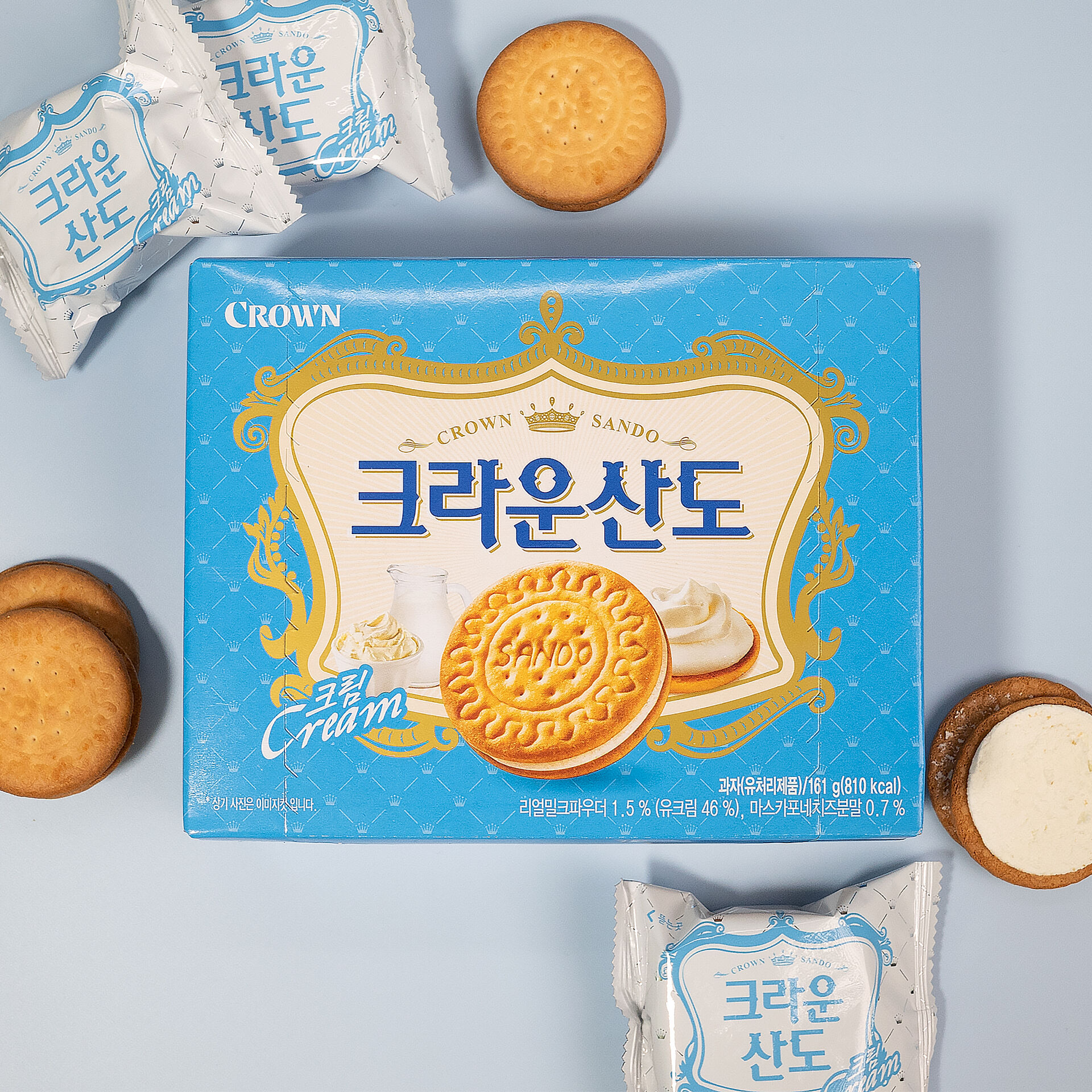 Crown Sando Cream Filled Sandwich Cookies 5.7 oz - Weee!